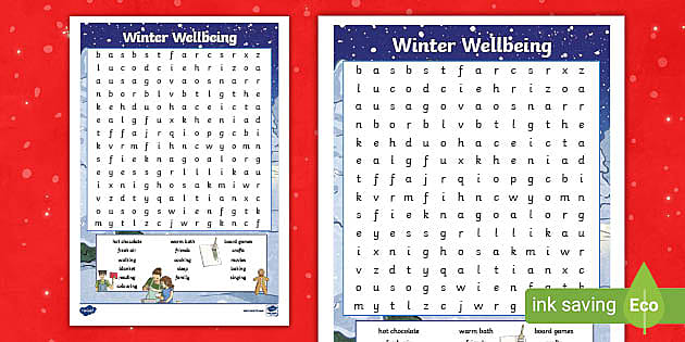 Winter Wellbeing Word Search Christmas Self Care Twinkl winter-wellbeing-word-search-christmas-self-care-twinkl