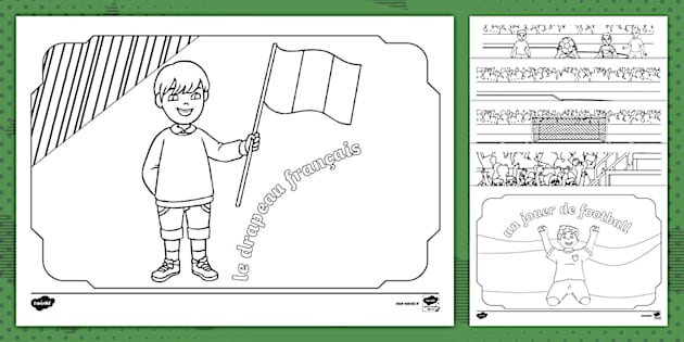 Coloriages : Les supporters de football (Lehrer gemacht)