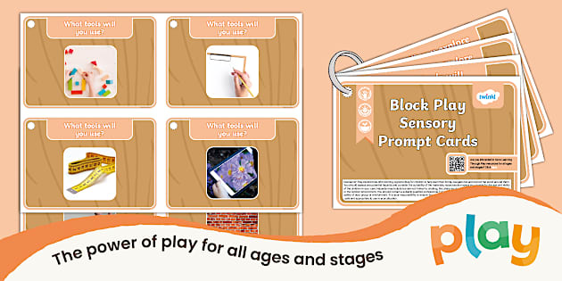 Play for All Ages - Block Play Sensory Prompt Cards