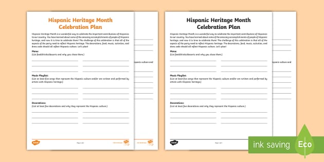 Hispanic Heritage Month Planner | Celebration Activities