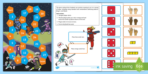 Count and Move Board Game (teacher made) - Twinkl