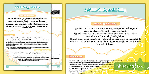 A Midwife's Guide to Hypnobirthing (teacher made) - Twinkl