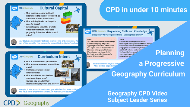 Planning A Progressive Geography Curriculum - Twinkl