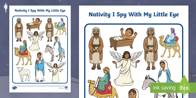 I Spy With My Little Eye Nativity Activity - Twinkl
