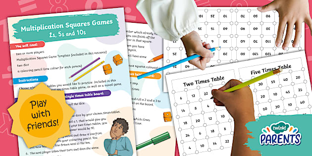 Multiplication Squares Game
