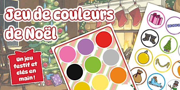 Jeu de couleurs de Noël