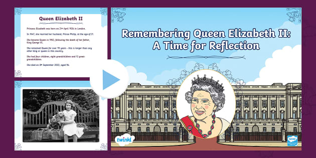 FREE! - Remembering Queen Elizabeth: Time for Reflection PowerPoint
