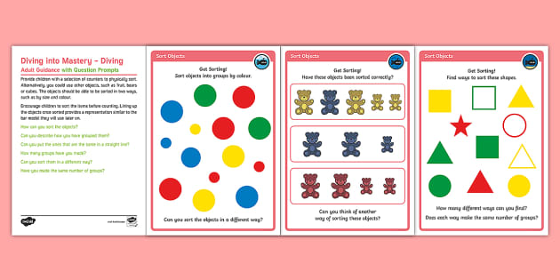 * NEW * Year 1 Diving into Mastery: Sort Objects Activity Cards