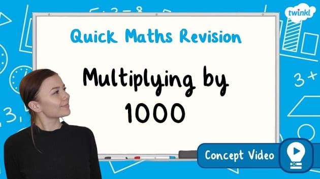 FREE! - 👉 Multiplying by 1000: KS2 Maths Concept Video