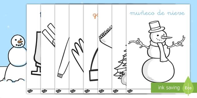 Hojas de colorear: El invierno Hojas de colorear - Twinkl