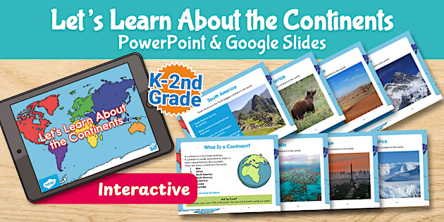 Let’s Learn About the Continents PowerPoint & Google Slides
