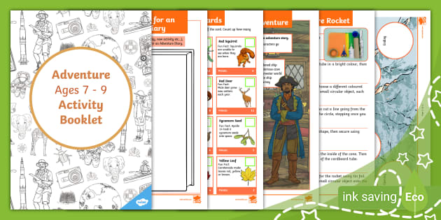 Adventure Activity Booklet (Ages 7 - 9) (teacher made)