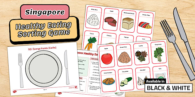 healthy eating sorting game for Singapore diet