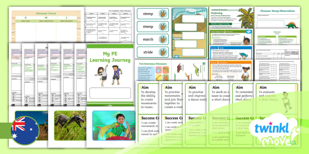 Move Foundation: Dinosaur Dance: Unit Pack (teacher made)