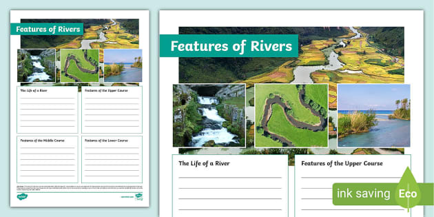 Features of Rivers Fact File Template (teacher made)