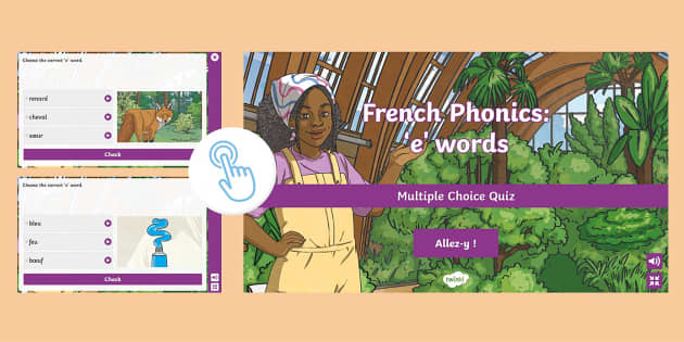 👉 French Phonics: 'e' words Interactive Quiz - Twinkl