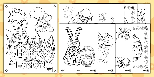 FREE Easter Coloring Book | Low-Prep Printable Coloring Pages
