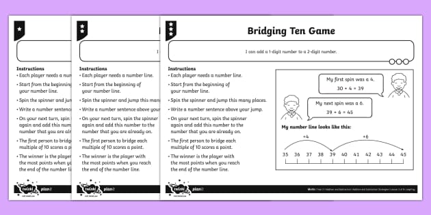 Add a One-Digit Number to a Two-Digit Number Differentiated Game