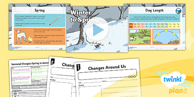 Science: Seasonal Changes (Spring and Summer): Winter to Spring Year 1 ...