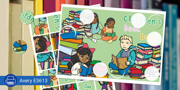 International Children Book Day Fix Picture Sticker Activity