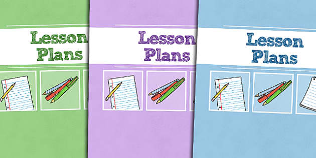 A4 Lesson Plans Divider Covers-Lesson plans, divider covers, A4 divider