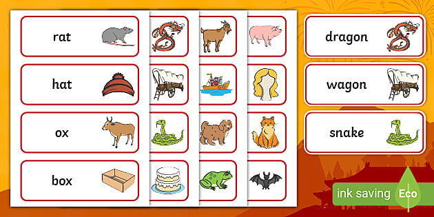 Chinese New Year Story Rhyming Word Matching Game