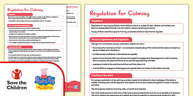 FREE! - Month of Mindfulness with Peppa Pig: Regulation for Calming
