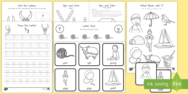 Letter Y Activity Pack (teacher made)