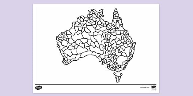 Australia Colouring Page for Kids | Colouring Sheets