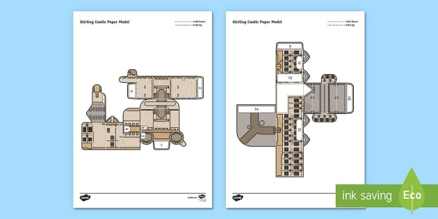 Stirling Castle Paper Model (teacher made)