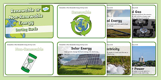 Renewable and Non-Renewable Energy Photo Sorting Activity Renewable and Non-Renewable Energy Photo Sorting Activity