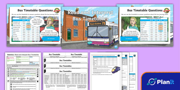 PlanIt Year 5 Statistics Bus Timetables Teaching Pack PlanIt Year 5 Statistics Bus Timetables Teaching Pack