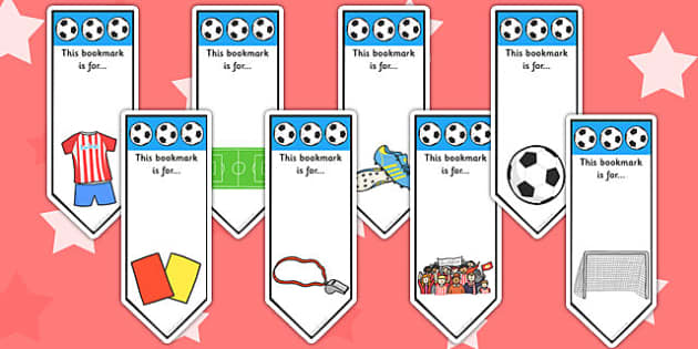 FREE! - Football World Cup Bookmarks (teacher made)