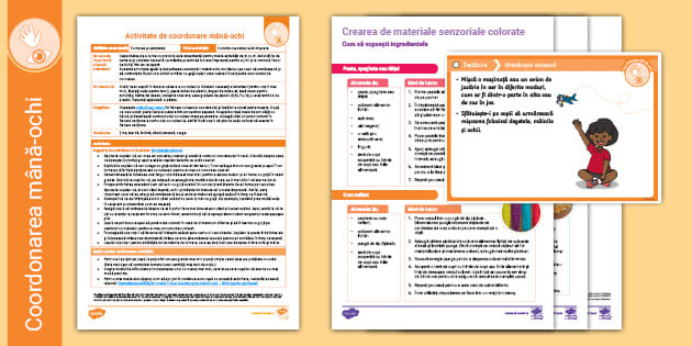 Motricitate fină: Culorile curcubeului în mișcare