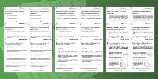 👉 Exponentials and Logarithms Test Bites (teacher made) 👉 Exponentials and Logarithms Test Bites (teacher made)
