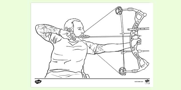 Archer Colouring Page | Colouring Sheets (teacher made)