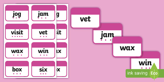 Phonics Level 3 Decodable Double-Sided Flashcards - Kindergarten