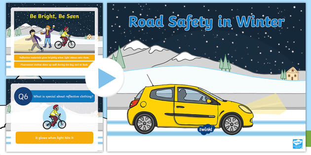 Road Safety in Winter Assembly PowerPoint | Group Teaching