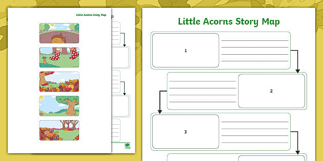 Little Acorns Story Map Worksheet / Worksheet (teacher made)