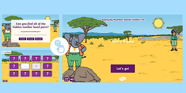 FREE! - 👉 Applying Number Bonds Within 10 KS1 Maths Game