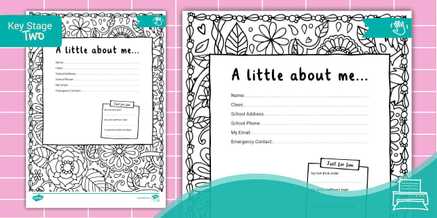 KS2 | A little bit about me | Teacher Planner - Twinkl