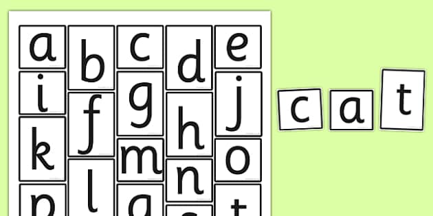 Phoneme Frames Letter Tiles (creat de profesori)