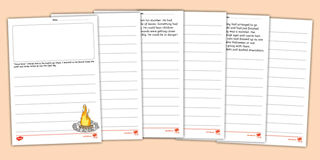 Autumn Story Starter Worksheets - KS1 - Twinkl