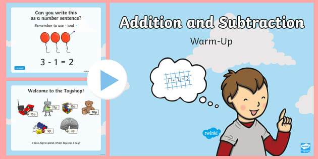 Year 1 Addition and Subtraction Maths Warm-Up PowerPoint