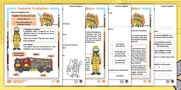 Charlie the Firefighter - KS1 Fantastic Firefighters Differentiated Reading
