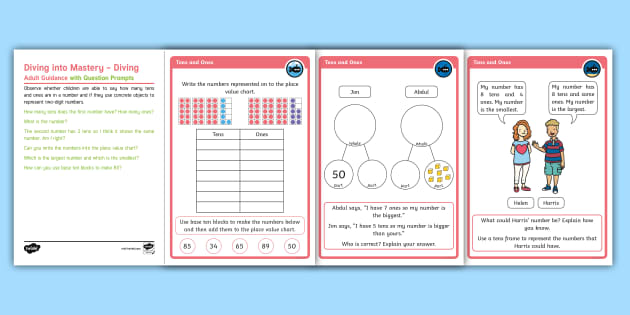 Supporting White Rose Maths Year 1 Diving into Mastery Partitioning Numbers