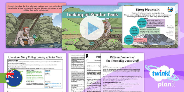 Year 4 The Three Billy Goats Gruff: Story Writing (1) Lesson