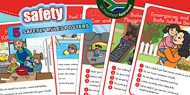 Preschool: Safety - Rules Poster