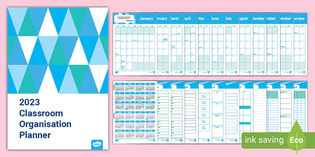 2023 NZ Classroom Organisation Planner and Calendar - Twinkl