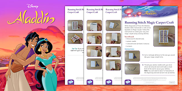 Aladdin Carpet Craft | Disney | Twinkl Resources